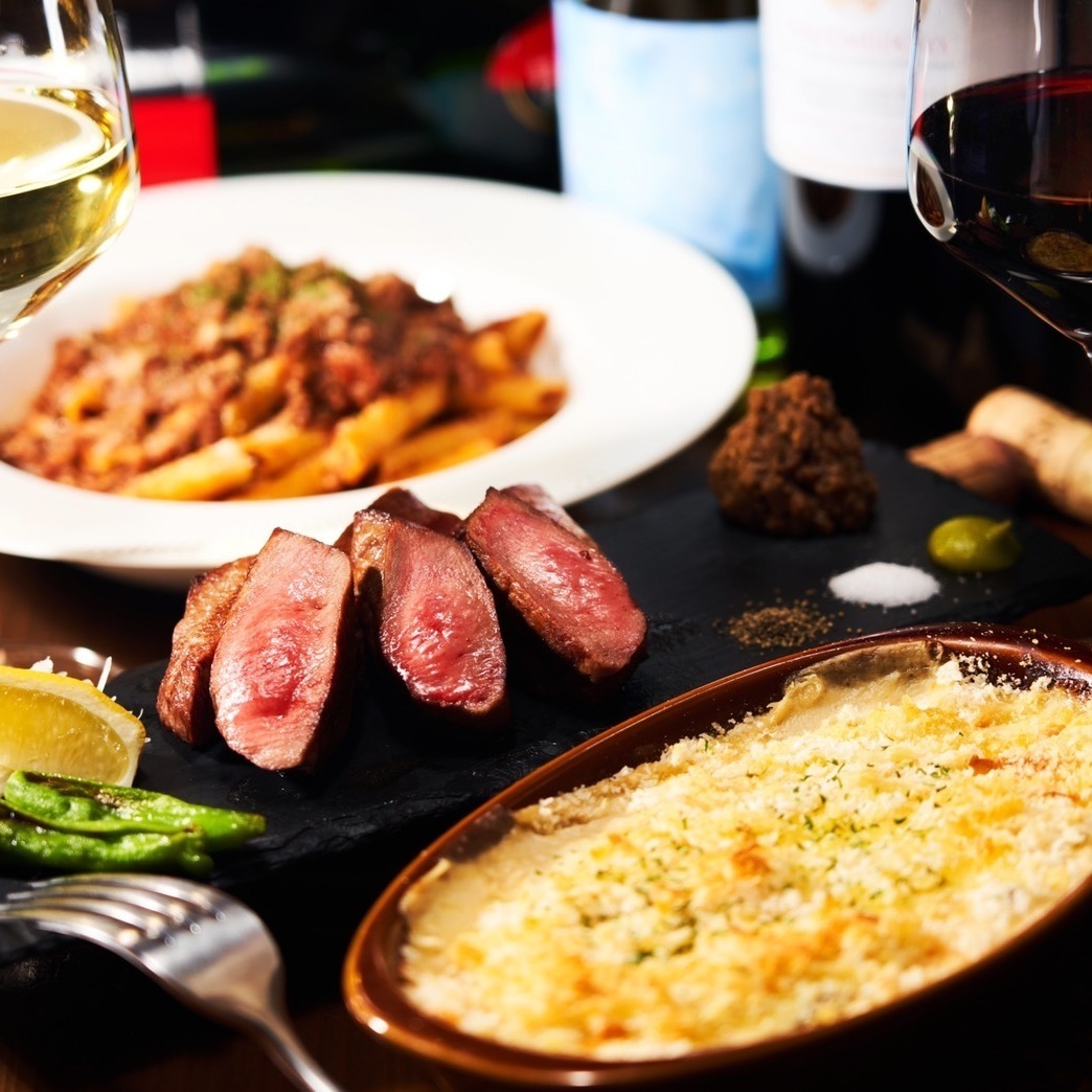 2.5h飲み放題付きDELUX牛タン堪能コース全7品8000円（税込） | 牛タン&ワインバル SHITAN S