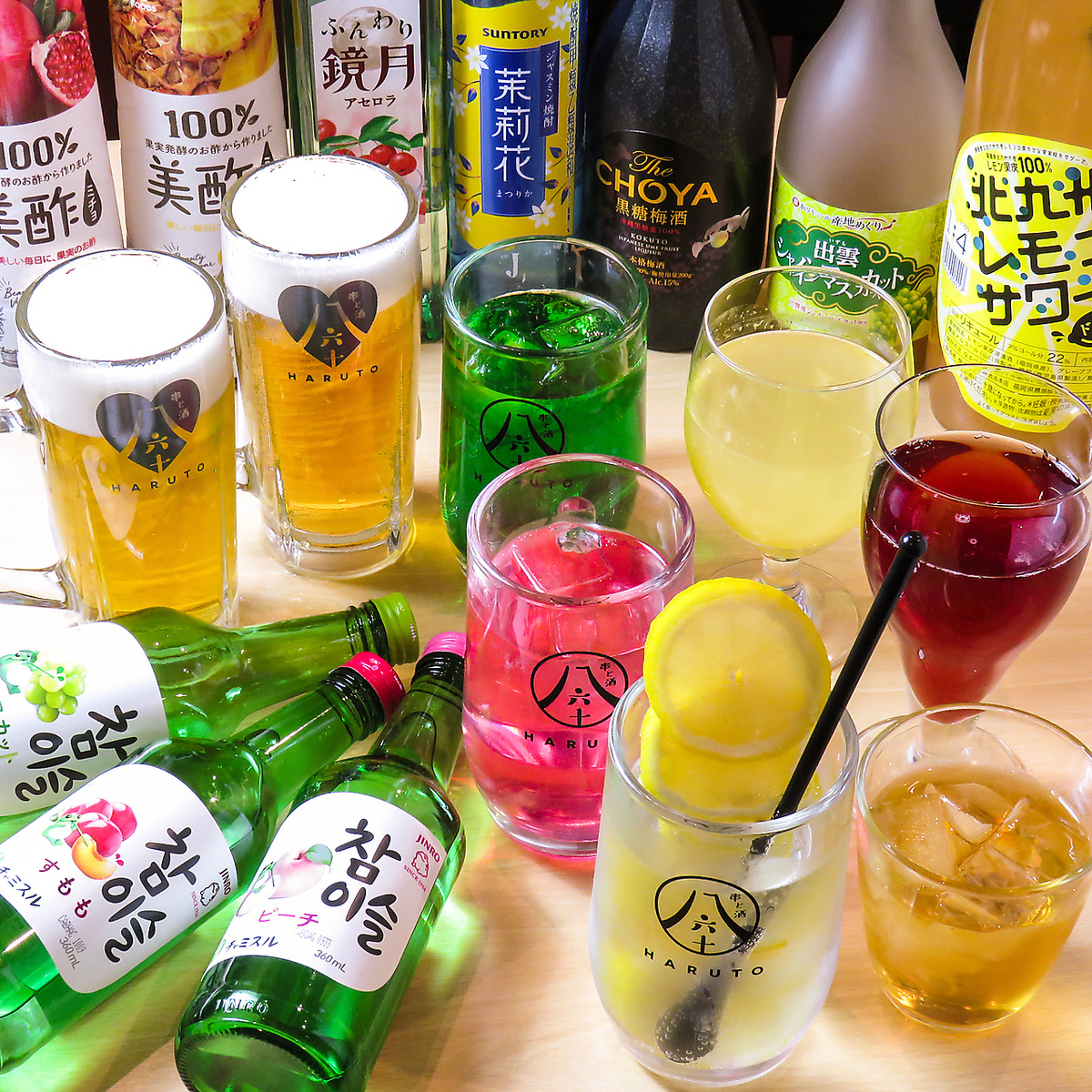 【単品飲み放題】150分150種類以上のドリンク単品飲み放題2600円!! | 串と酒 HARUTO