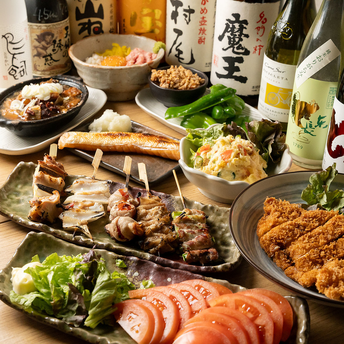 【飲み放題付き】お料理お任せ盛りだくさんコース2.5h☆5500円（税込） | ダイニング空 SORA