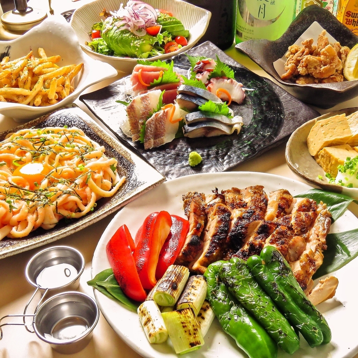 4,000円コース＋2時間飲み放題付（LO30分前） | 居酒屋 こんぺいとう 宮原店