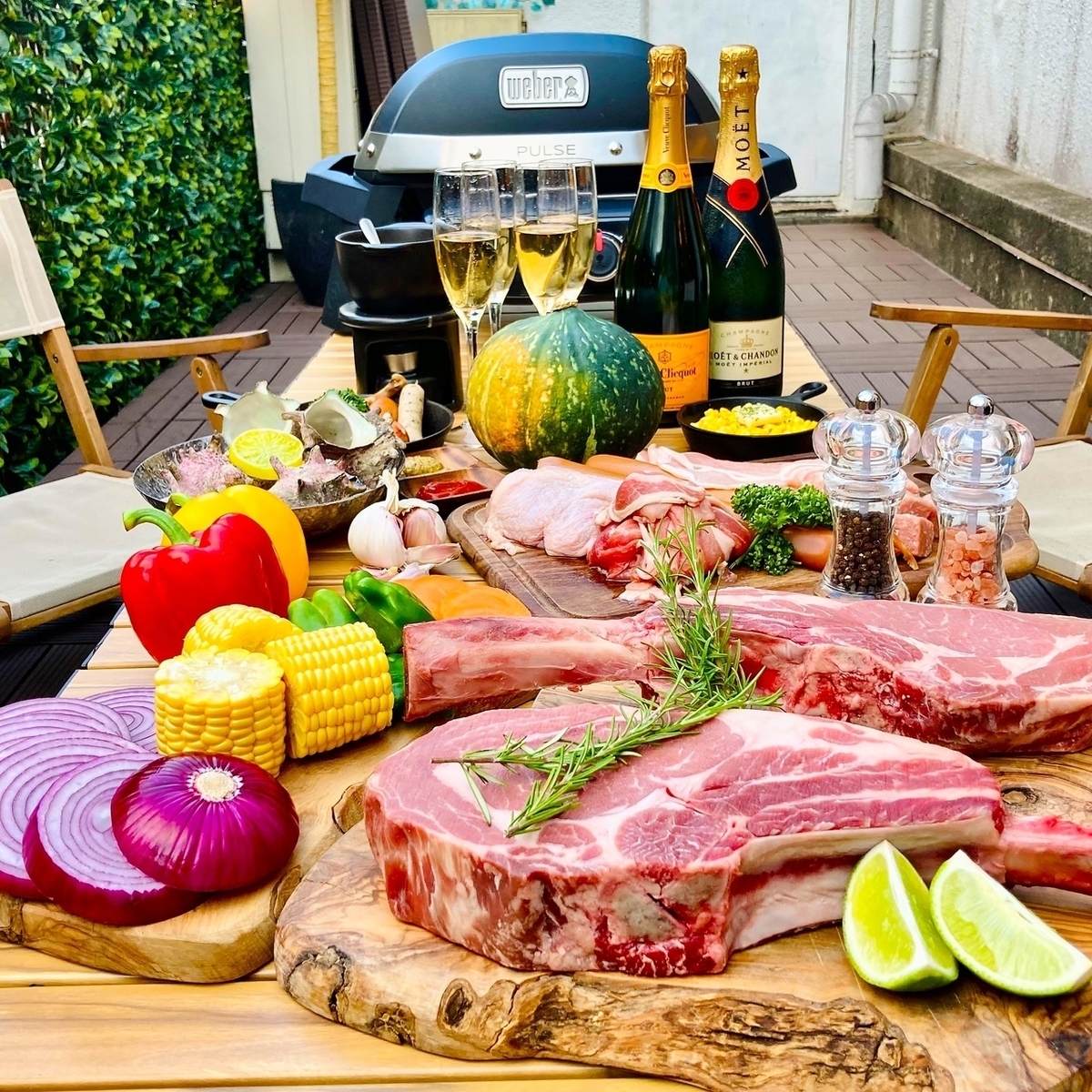 【贅沢BBQコース×タコス＆チーズフォンデュ】平日2.5h＋飲み放題付き！→6500円 | 渋谷ガーデンパティオ