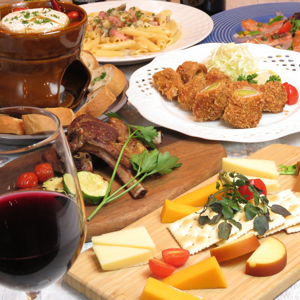 【2.5時間の飲み放題付】 AUN オススメコース（5000円） | cafe&dining A-U-N